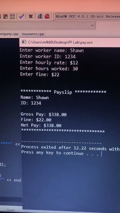 Payslip C Coders Codemasters Codelife Codinglife Codingninja