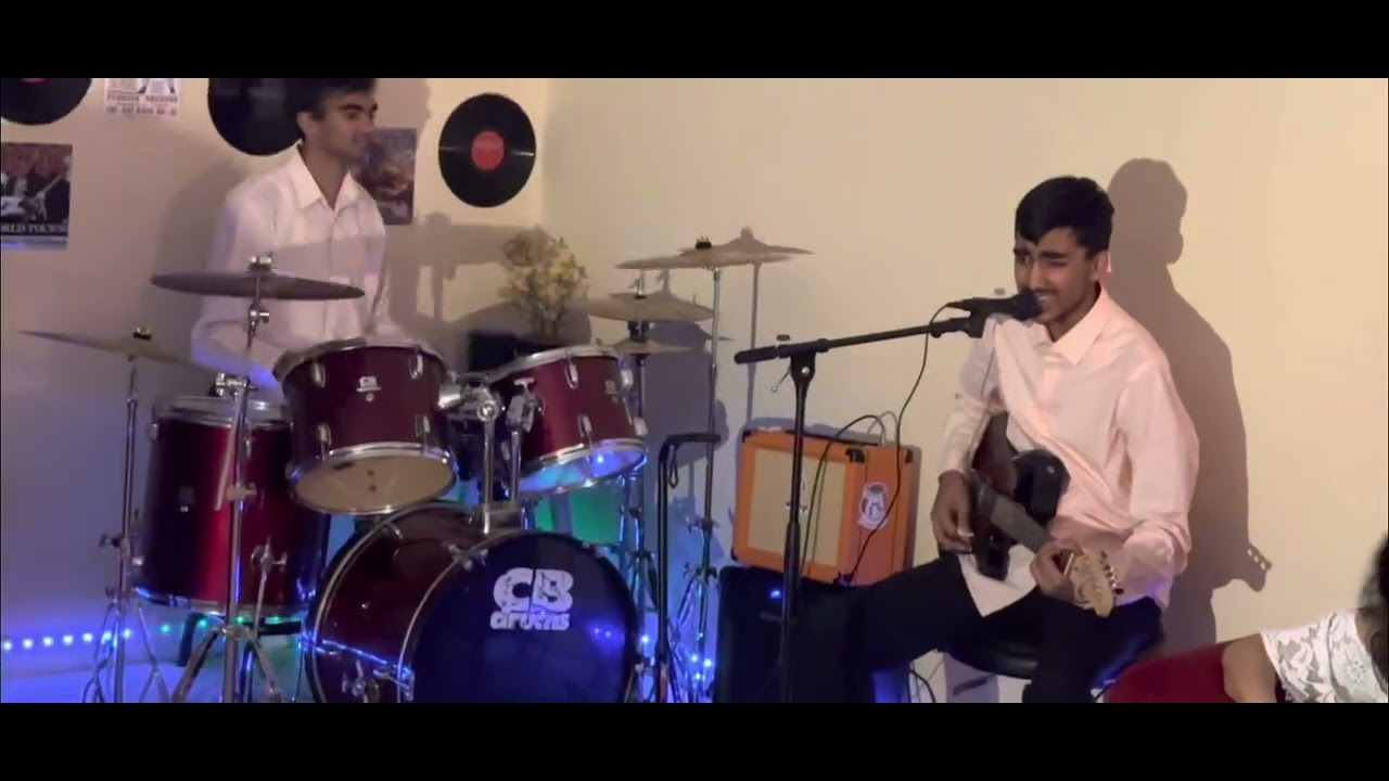 Utkrisht (Guitar) and Utkarsh (drums) singing and playing Bhag DK Bose - YouTube