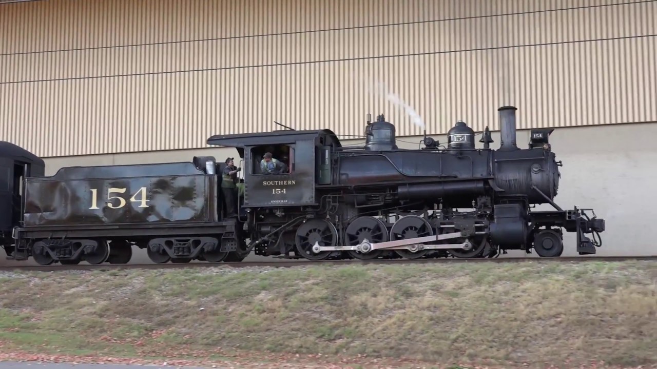Southern Railway No. 154 - Racing Past Neyland Stadium - YouTube