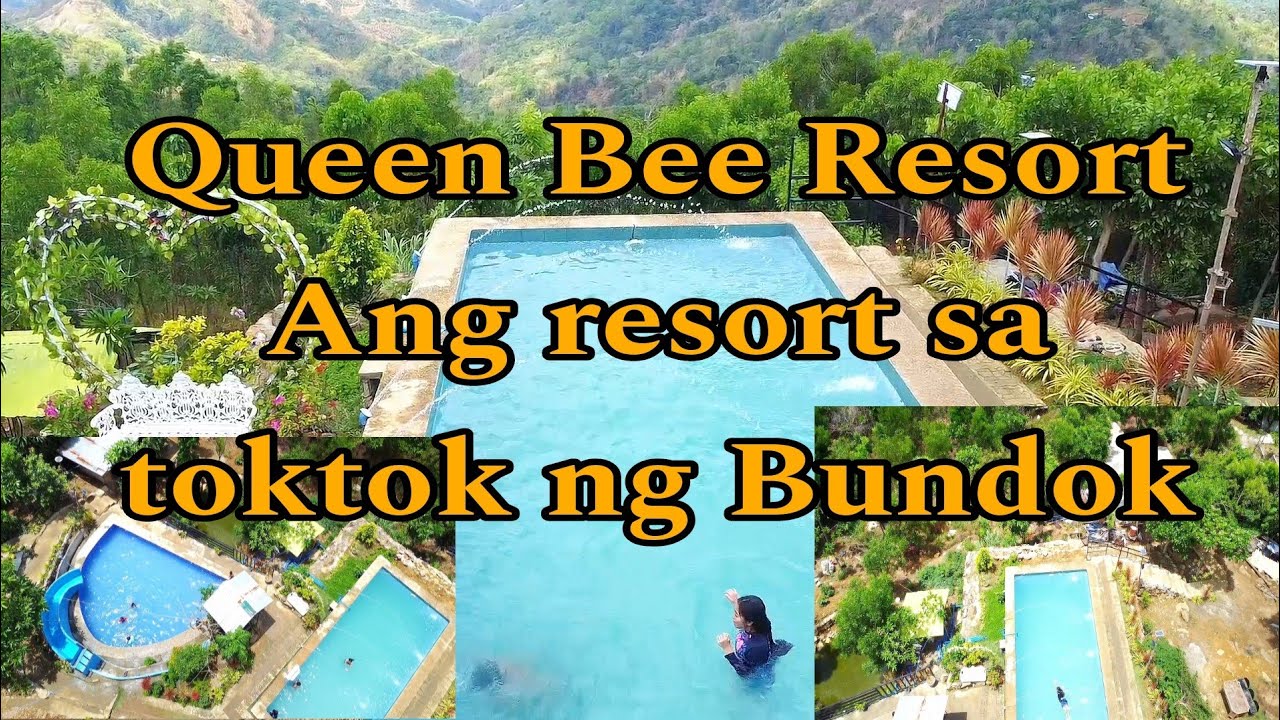 QUEEN BEE RESORT. ang resort na nasa toktok ng bundok over loocking ...