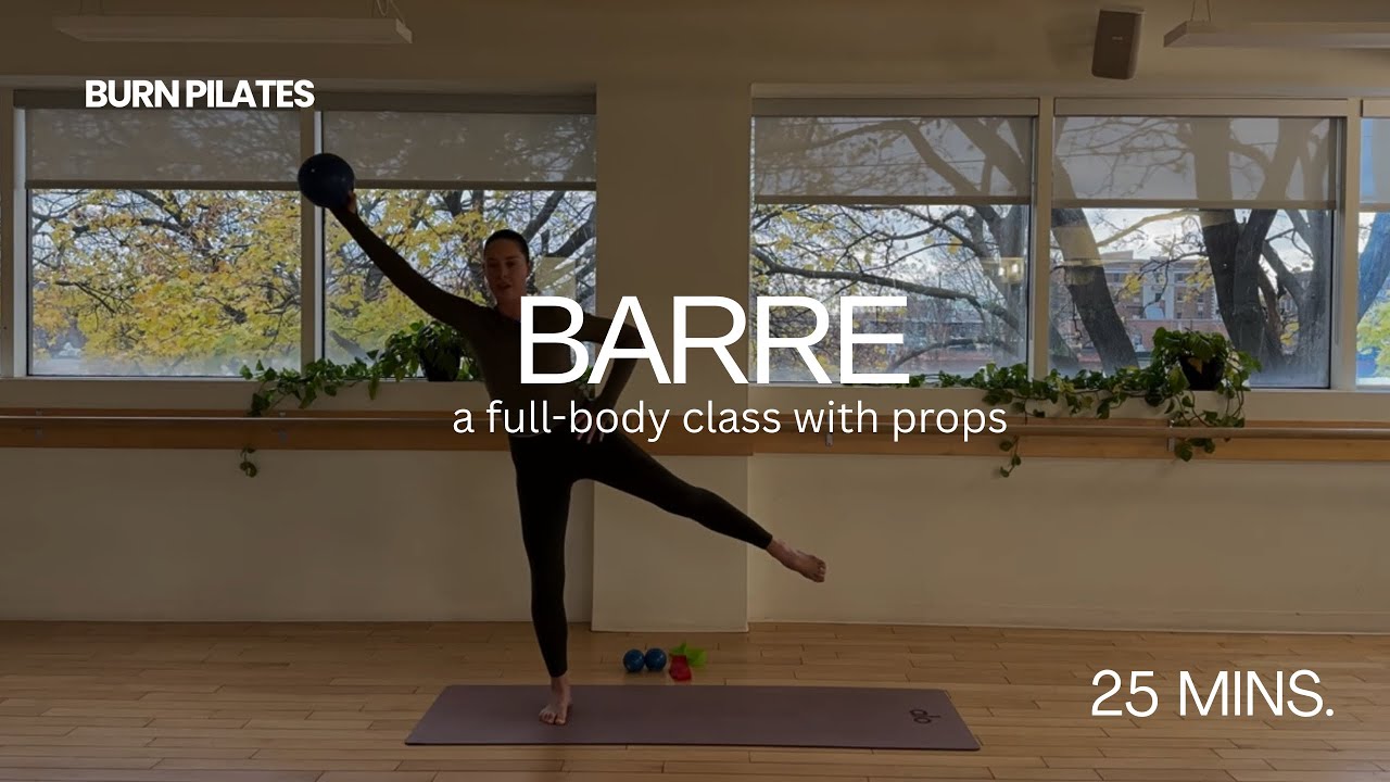 BARRE BURN MAT CLASS | MAT FLOW 25 mins. - YouTube