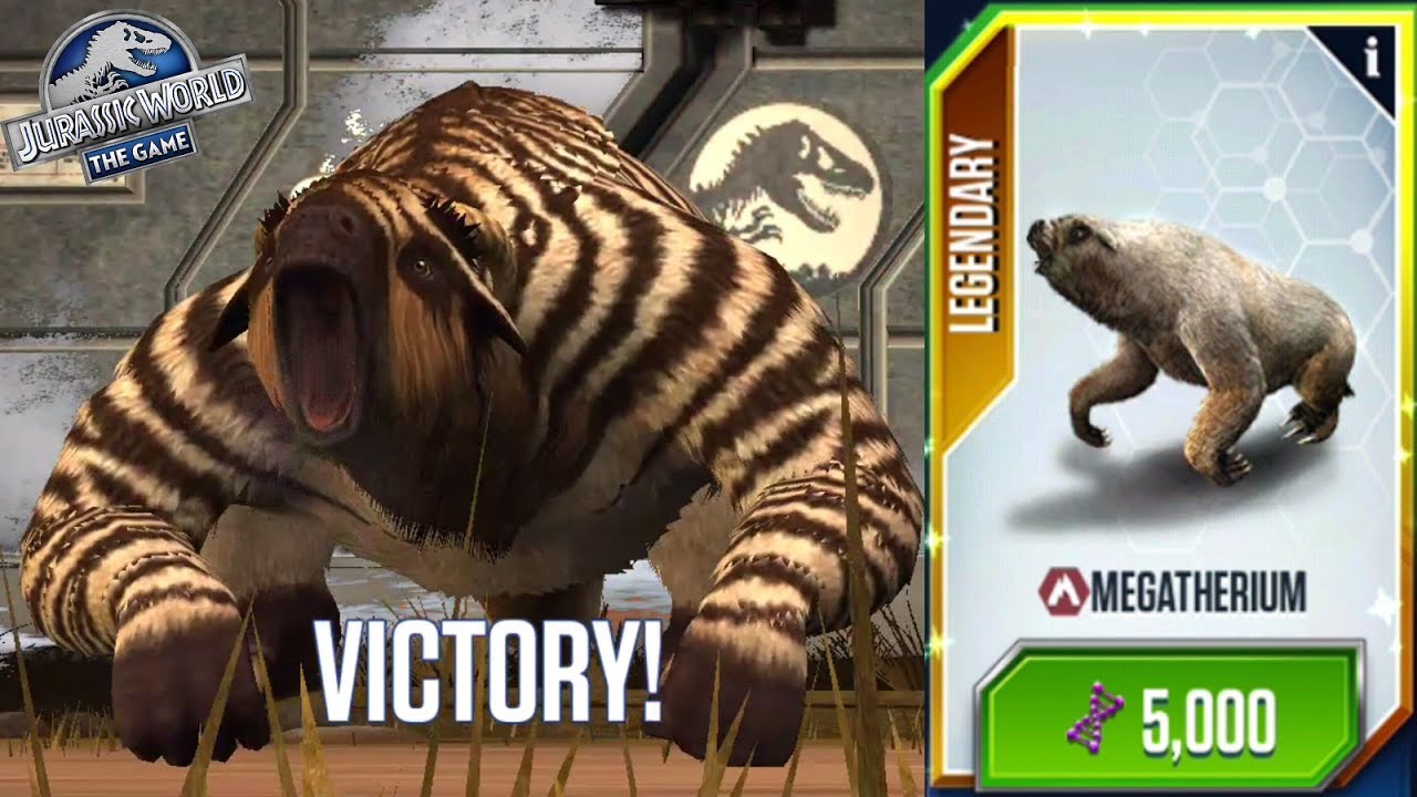 Megatherium Max Level - Jurassic World The Game - YouTube