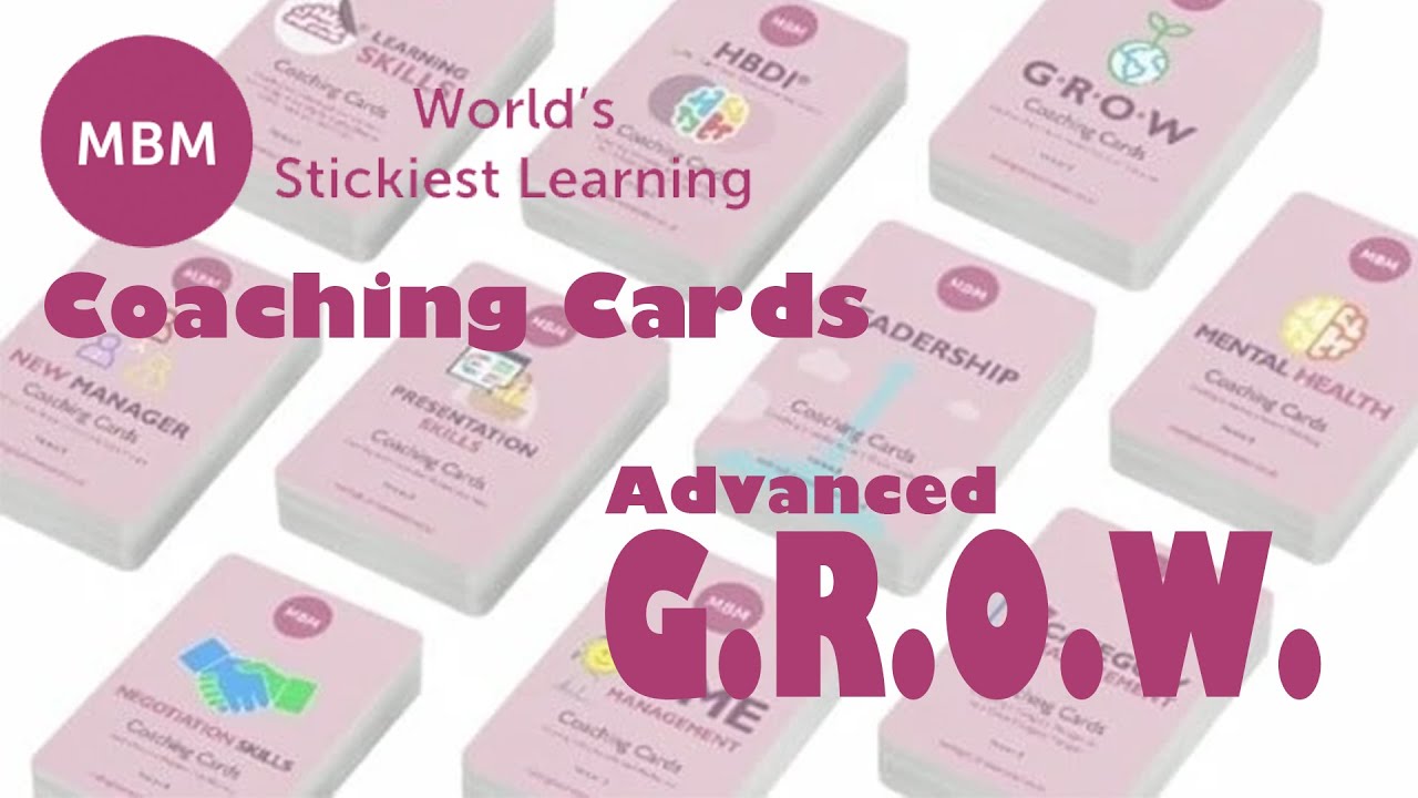 GROW Advanced Coaching Flash Cards | 80 Card Deck for Managers & Coaches | Making Business ...