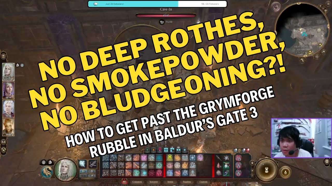 How to get past the Grymforge rubble in Baldur's Gate 3 Act One (no ...