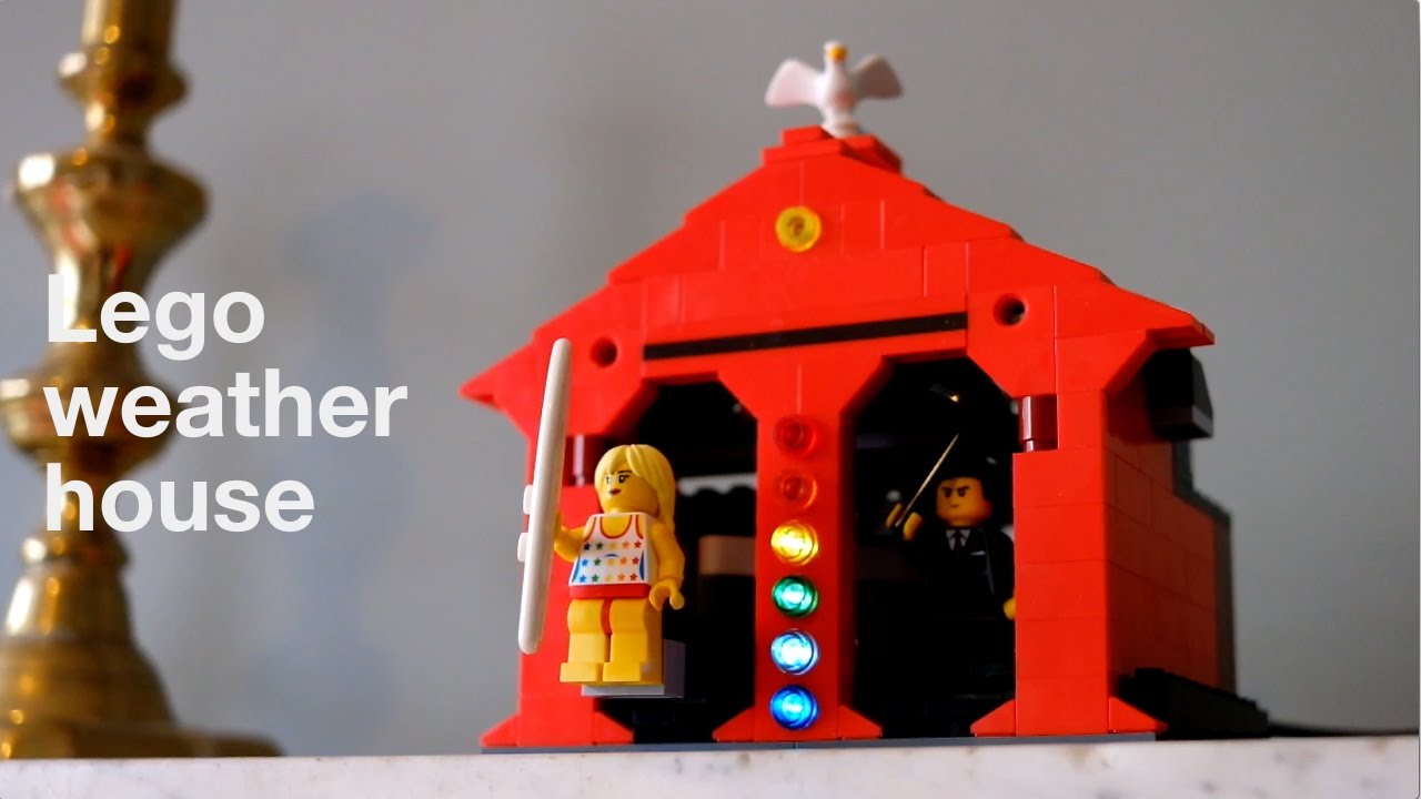 The IOT Lego Weather House - live weather forecast information - YouTube