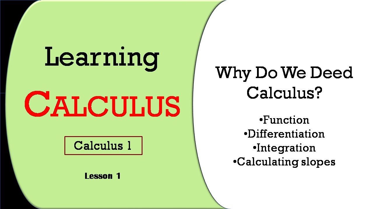 Why do we need calculus | Calculus for beginners | Calculus ...