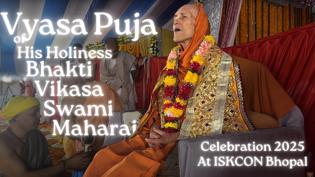 H.H. Bhakti Vikasa Swami Vyasa Puja celebration 2025 - YouTube