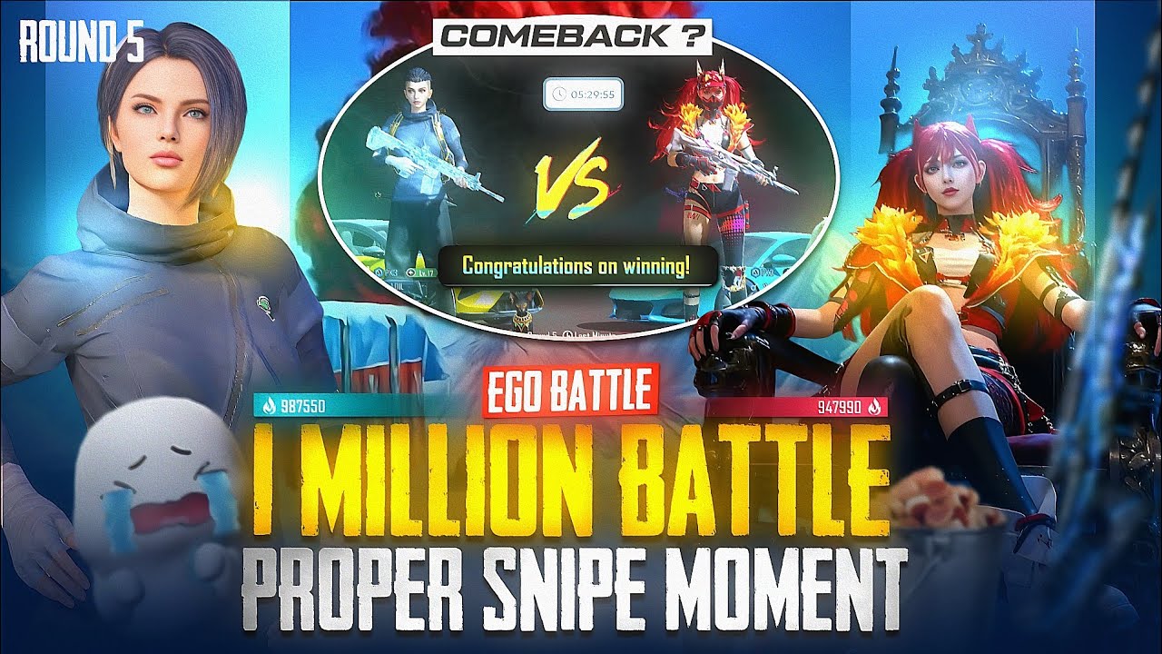ROUND 5 | 1 MILLION POP BATTLE 🥵 | LAST MINUTE SNIPE ⚜️ | BGMI ...