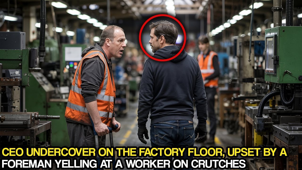 CEO Undercover On The Factory Floor, Upset By A Foreman Yelling At A ...