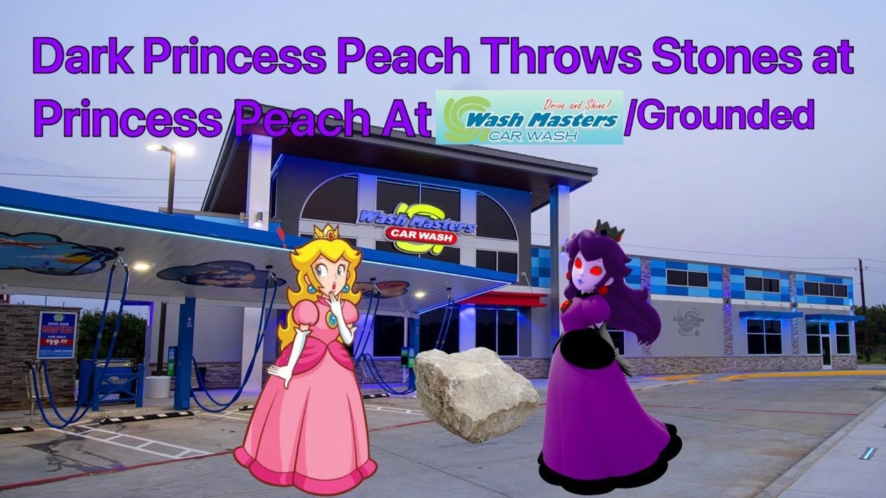 Dark Princess Peach Throws Stones at Princess Peach at Wash Masters Car ...