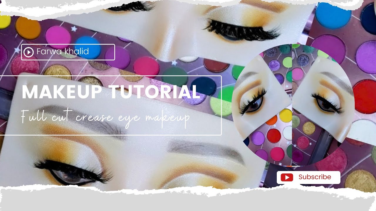 Full cut crease eye makeup tutorial step by step - YouTube