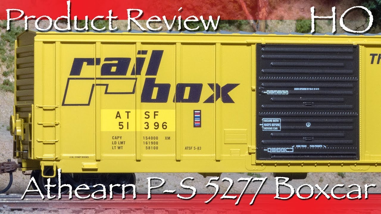 Product Review HO Athearn PS 5277 Boxcar ATSF - YouTube