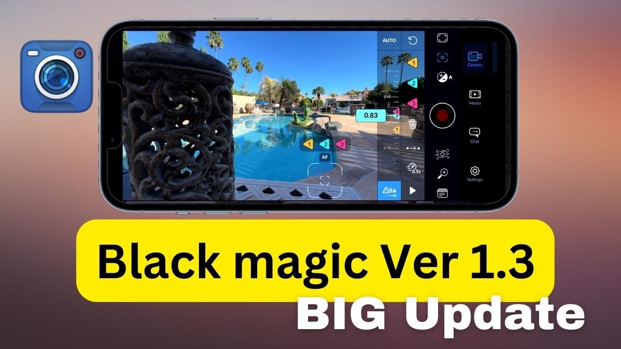 Black magic camera App update version 1.3 - YouTube