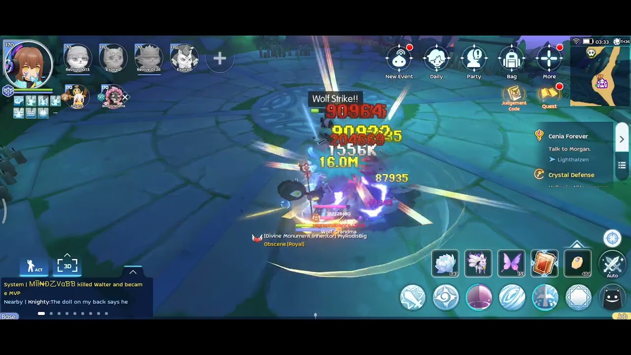 Auto Attack Arcane Master AAAM Vs Void Wolf Grandma - YouTube