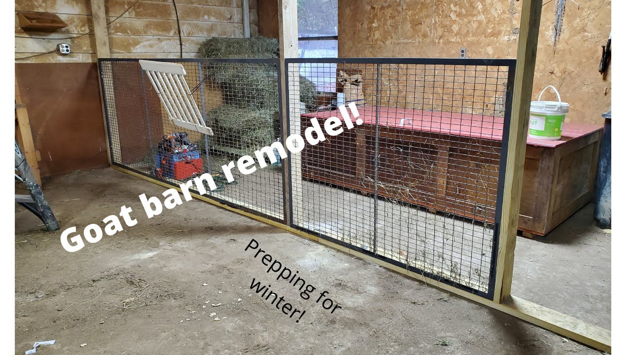Changing up our goat barn for winter, this setup should work a lot ...