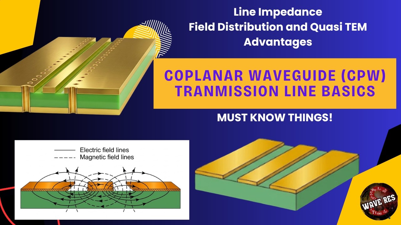 Coplanar Waveguide (CPW) Basics: Conventional vs. Grounded CPW - YouTube