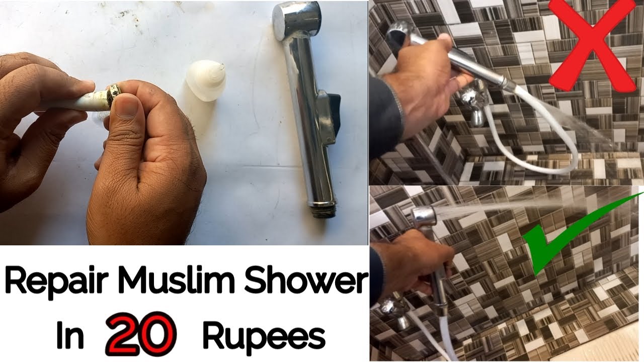 How to repair muslim shower in Rs 20 Easily | muslim shower leakage ...