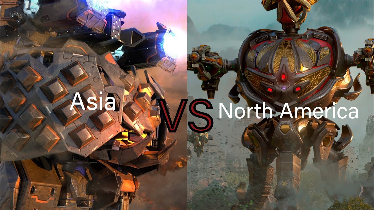War Robots 아시아소대와 북미소대의 싸움 (The battle for the pride of the Asia squad ...