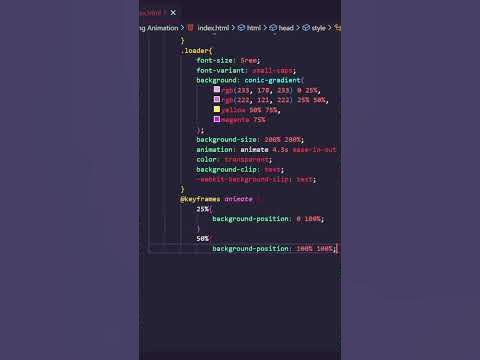 How to load animation on text using HTML and CSS | Tarang Sultania #css ...