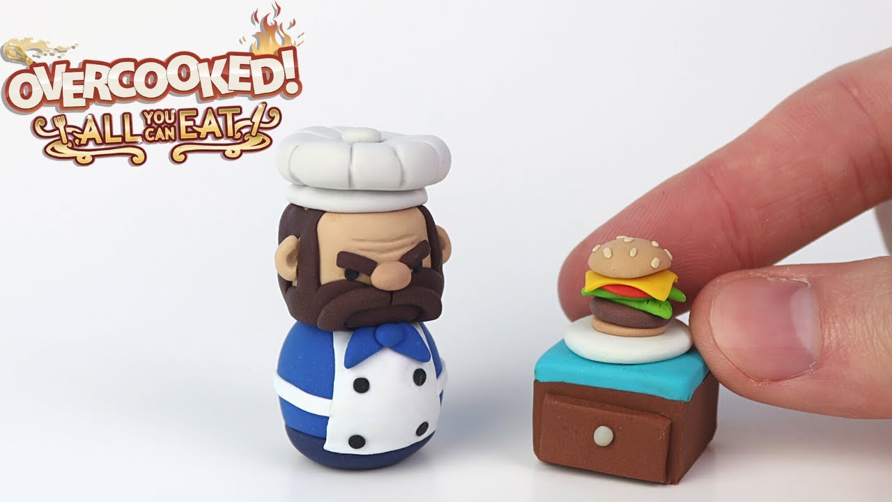 Making The Angry Chef With Polymer Clay (Overcooked 1+2) - YouTube