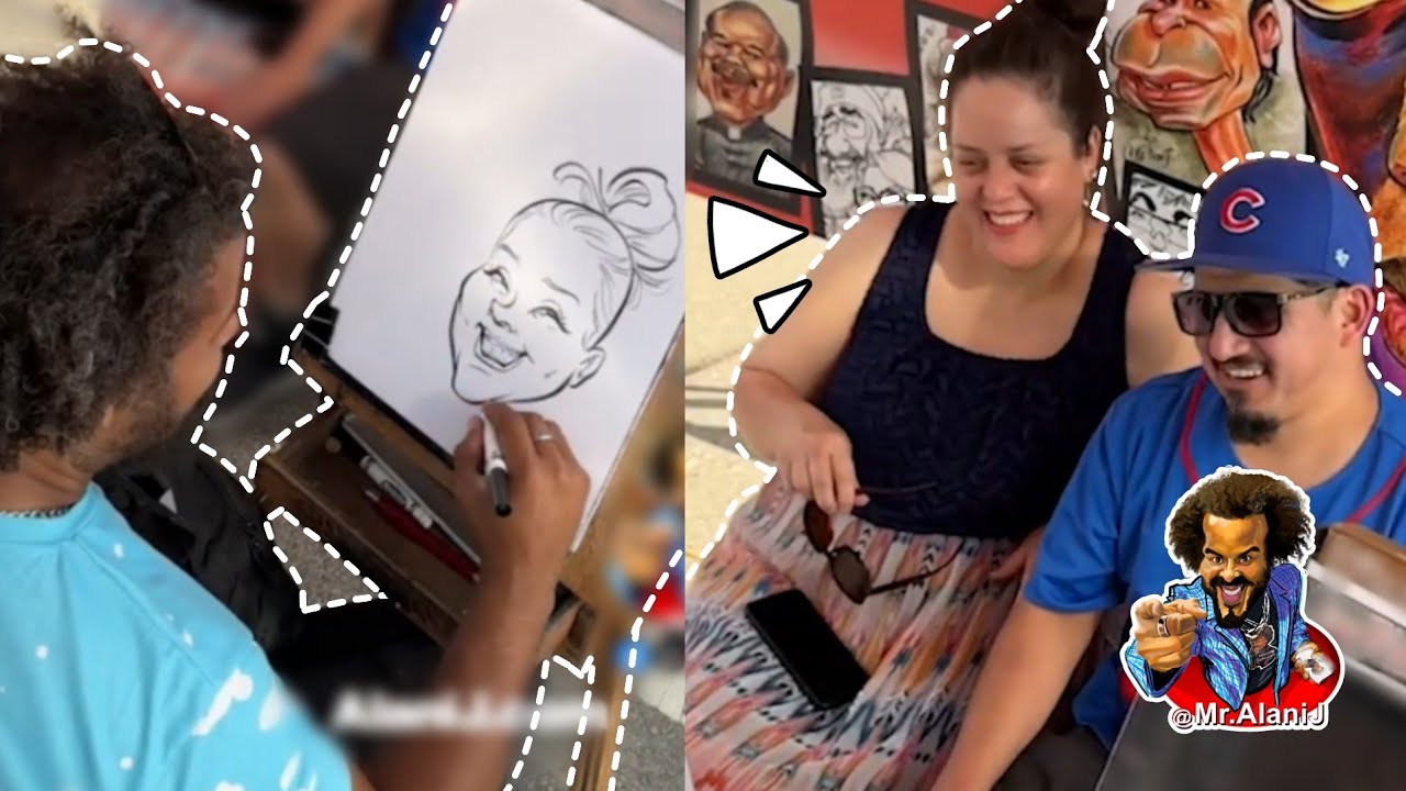 She wanted to portray her sweet smile through a drawing by Alani J ...