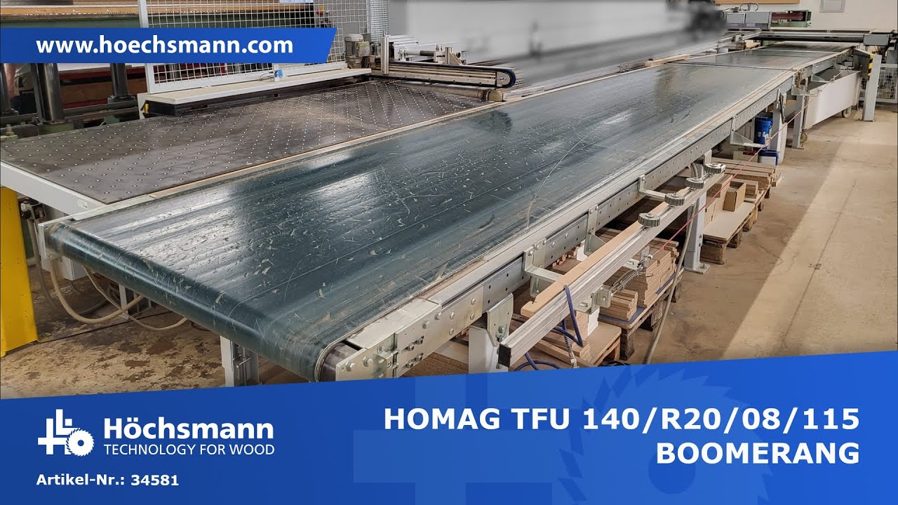 HOMAG AUTOMATION TFU 140 BOOMERANG /R/20/08/115+ HOMAG EZ 14 (Höchsmann ...