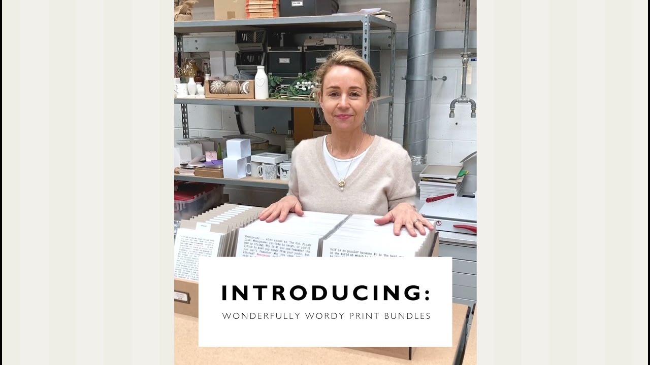 Introducing: Wonderfully Wordy Print Bundles For Gift Shops - YouTube