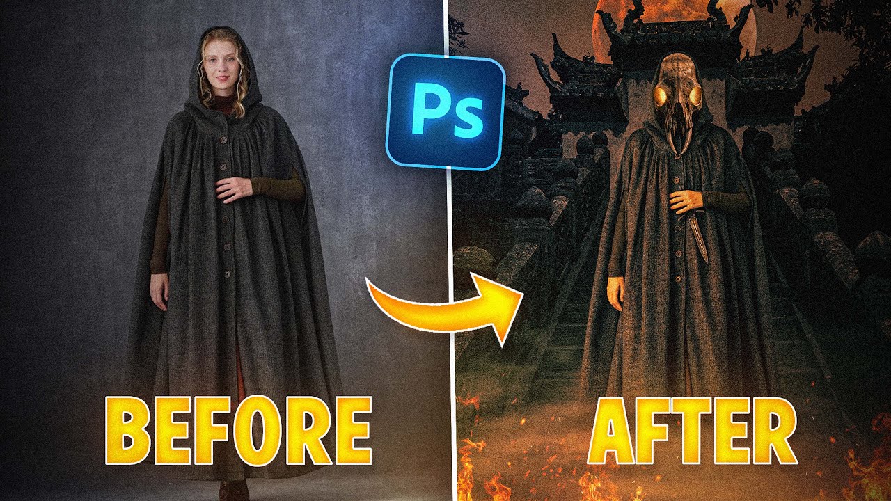 How To Create Photo Manipulation Like This Using #adobephotoshop - YouTube