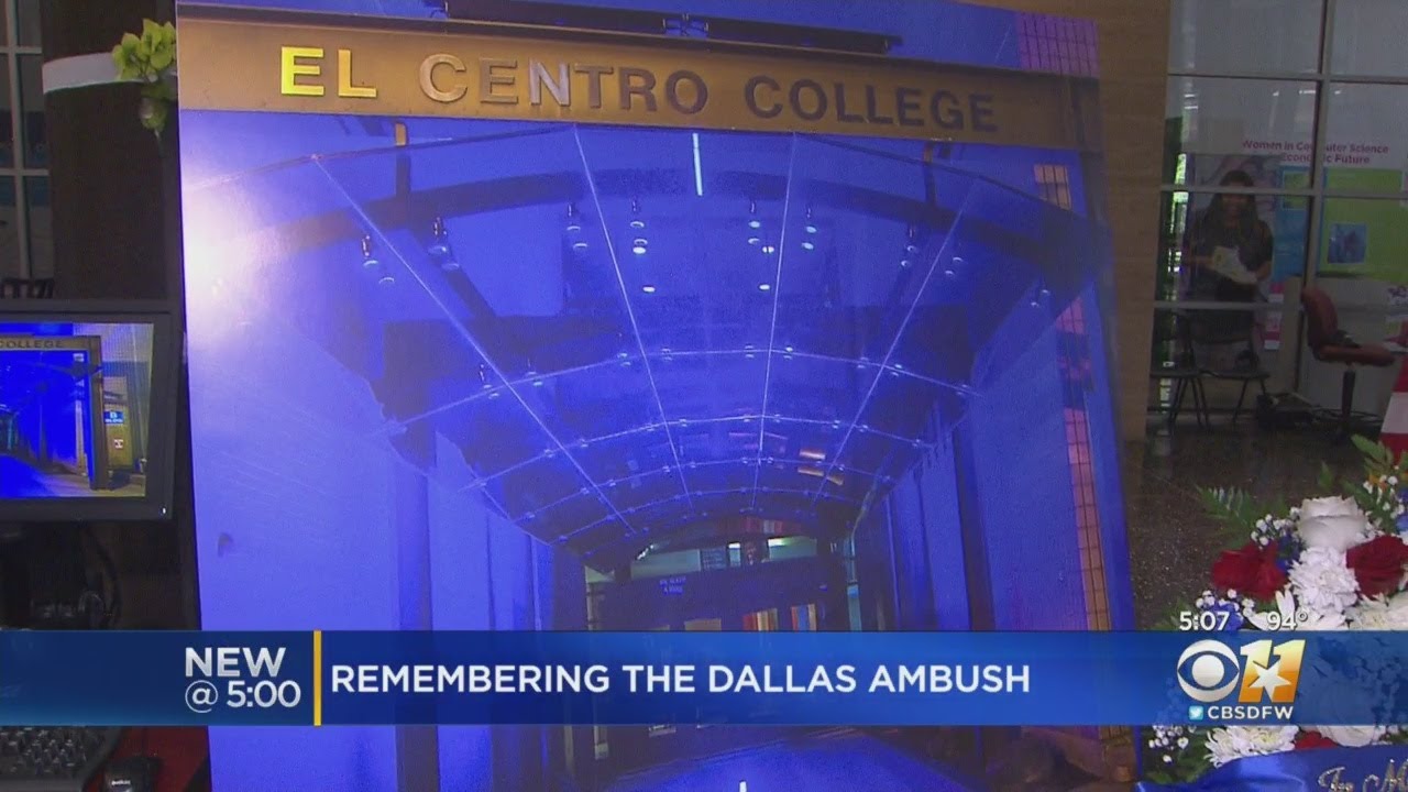 El Centro College Remembers Deadly Downtown Dallas Police Ambush - YouTube