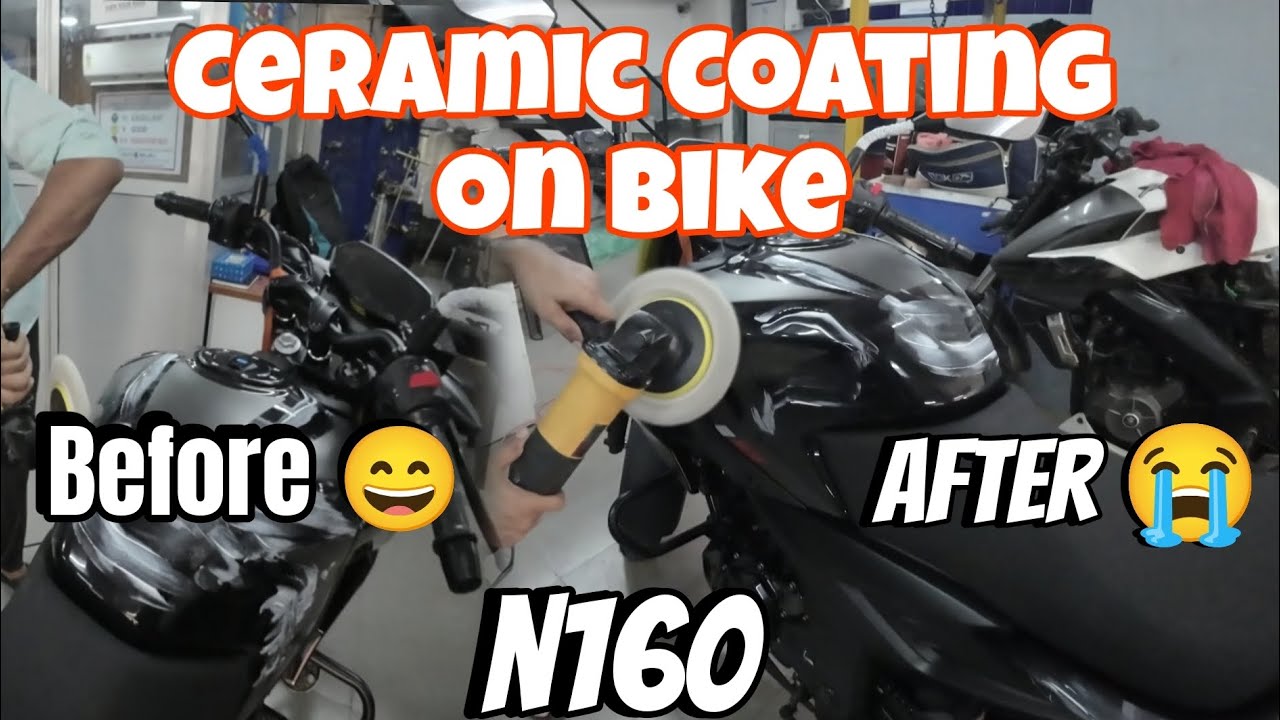 Complete Process Of Ceramic Coating On Bike 🤯 Must Watch Before Ceramic ...
