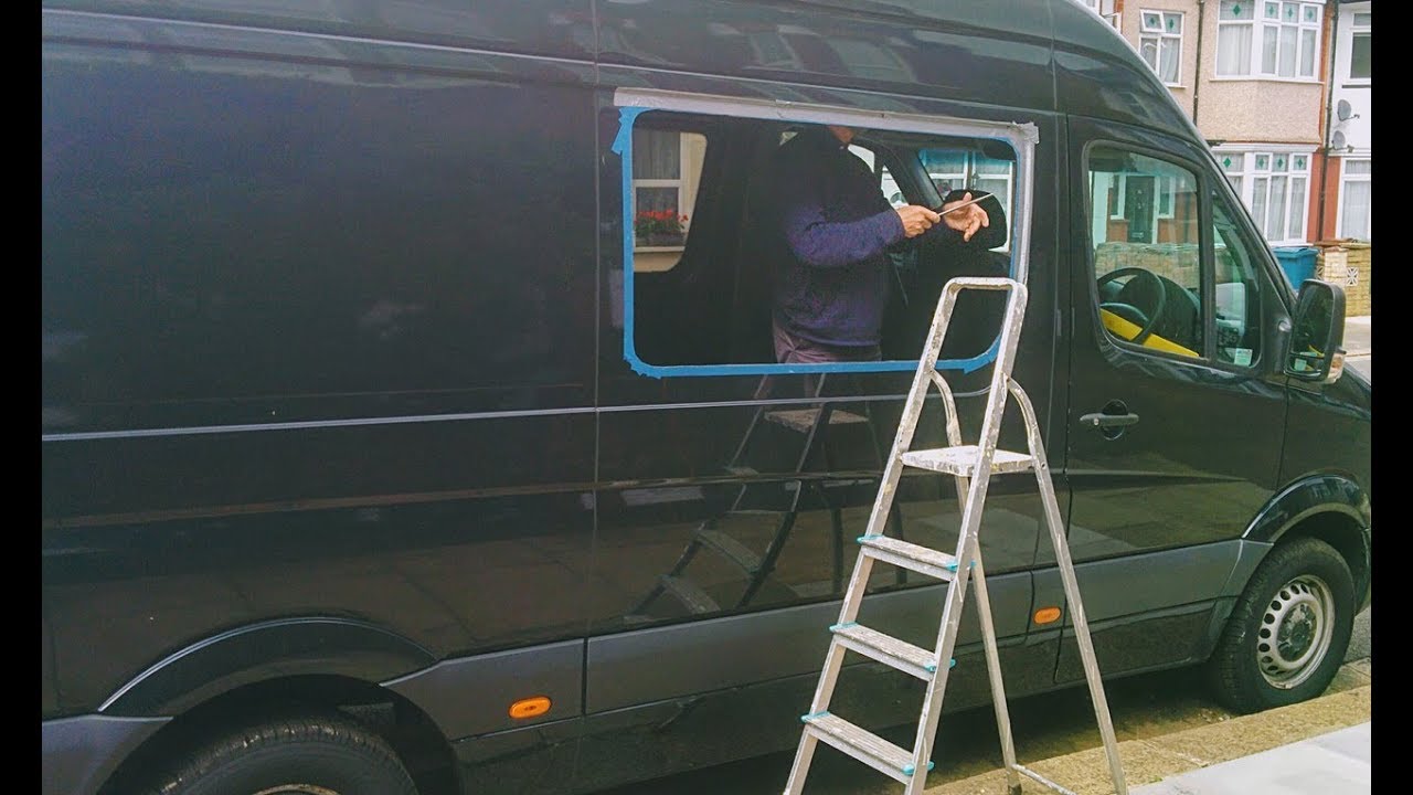 Mercedes Sprinter Camper Van Window Install - Summary/Tips - YouTube