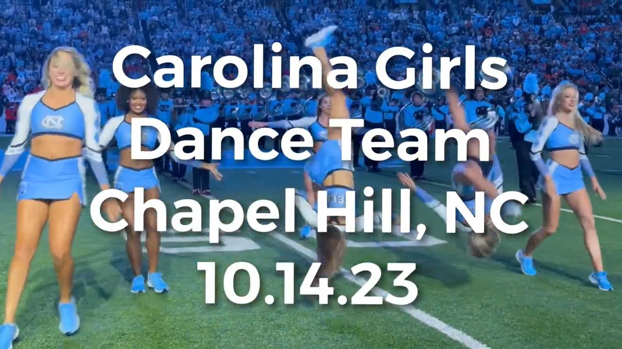 Carolina Girls Dance Team performs before start of UNC Tar Heels ...