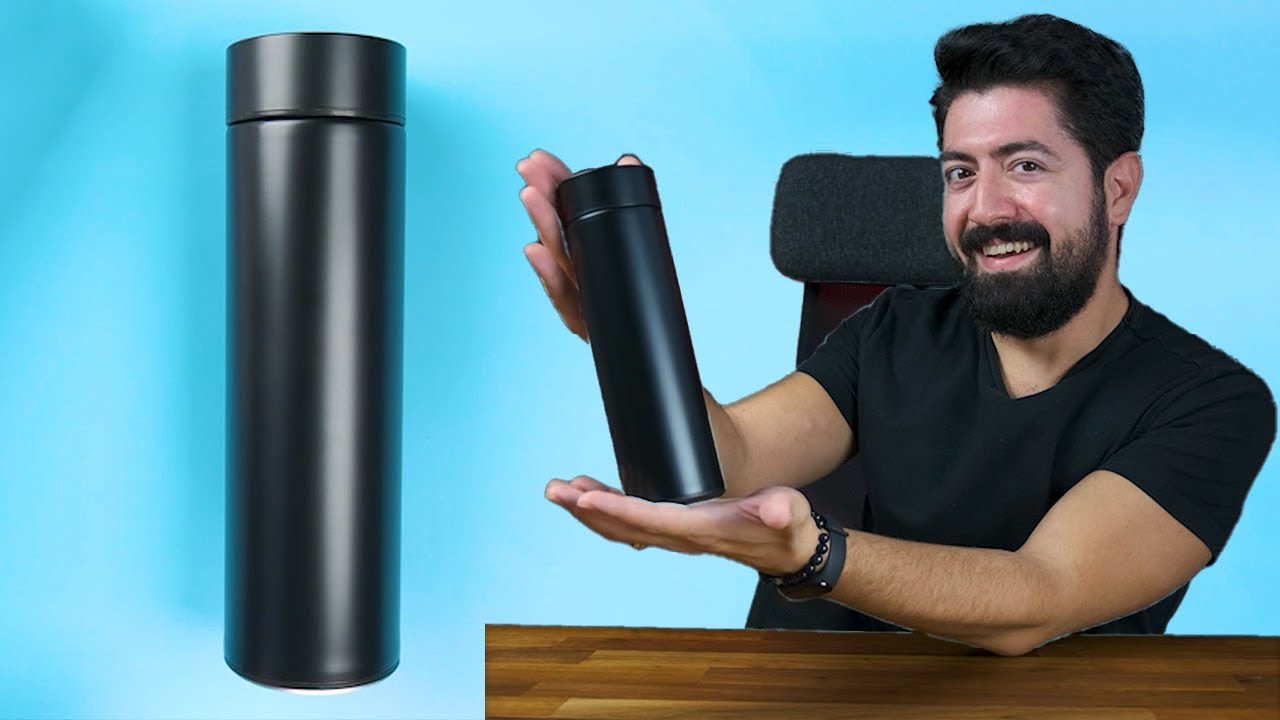 S-Link Dijital Isı Göstergeli Termos - YouTube