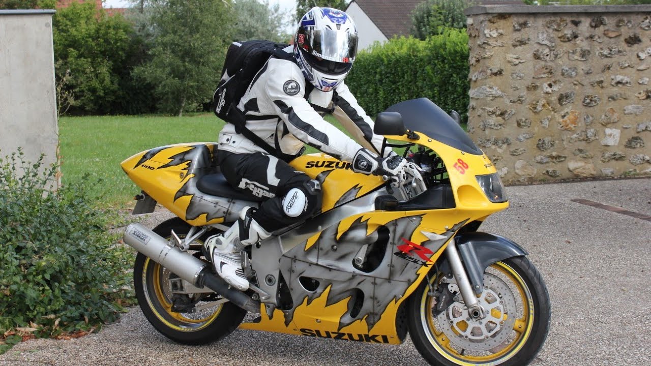 GSXR SRAD 600 FULL ( custom paint ) - YouTube