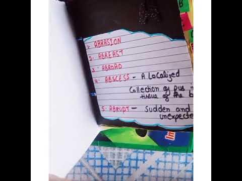 How to make dictionary for school project - YouTube