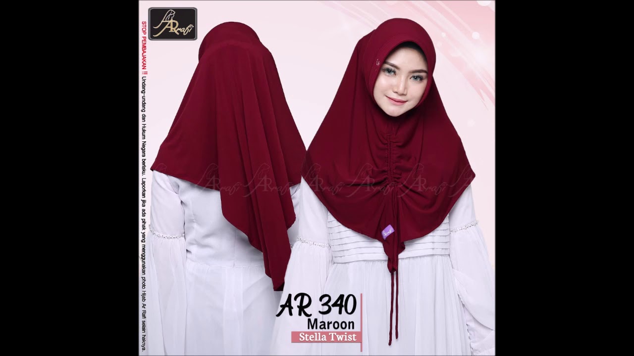 Cari Hijab warna Maroon? Lihatin Nih Koleksi dari Hijab Ar Rafi warna ...
