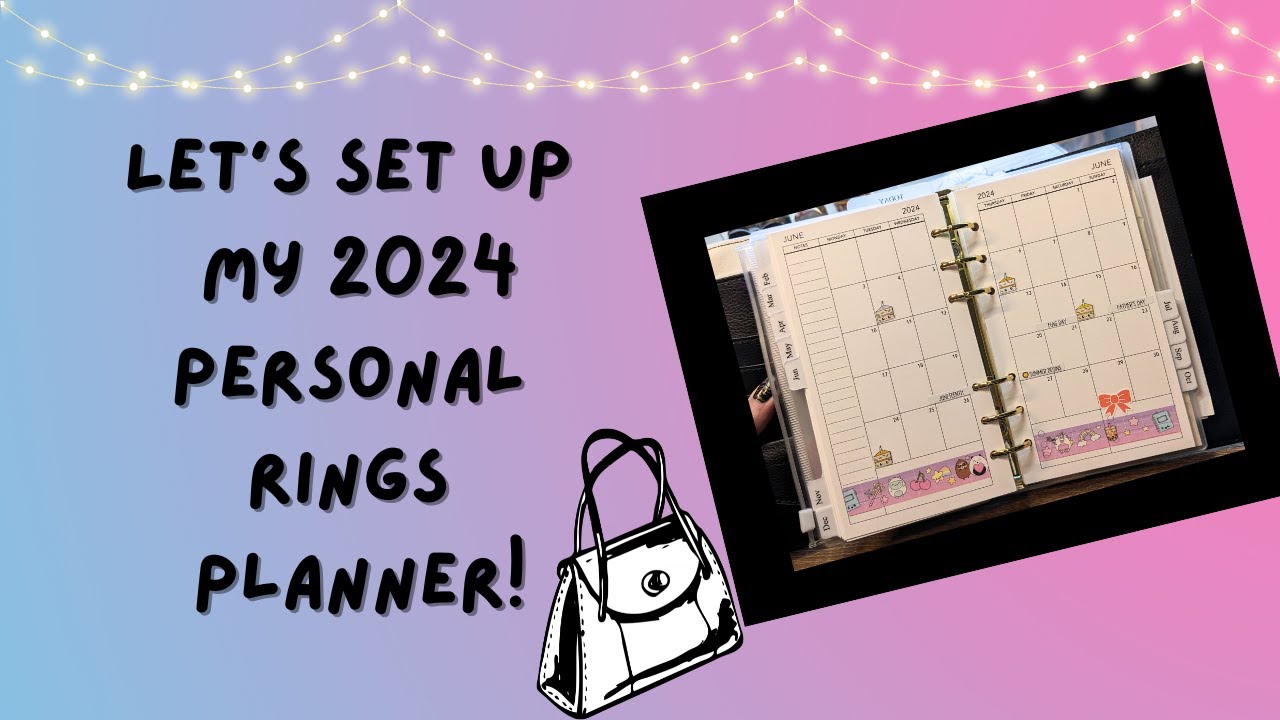 Set up my on the go planner: a personal sized rings using inserts from ...