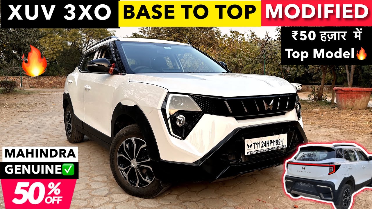 2025 XUV 3XO MODIFIED 😍 3XO MX1 BASE MODEL MODIFIED XUV 3XO ACCESSORIES ...