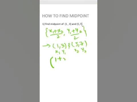 How to find midpoint|| basic maths - YouTube