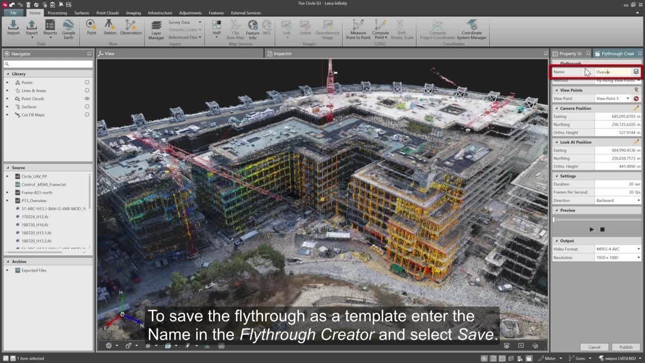 Leica Infinity – Home Module - How to create a flythrough - YouTube