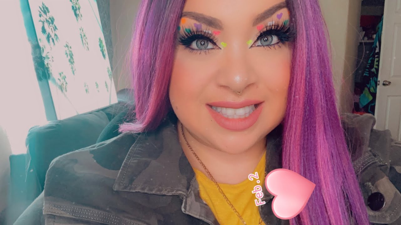 hearts eye look - YouTube