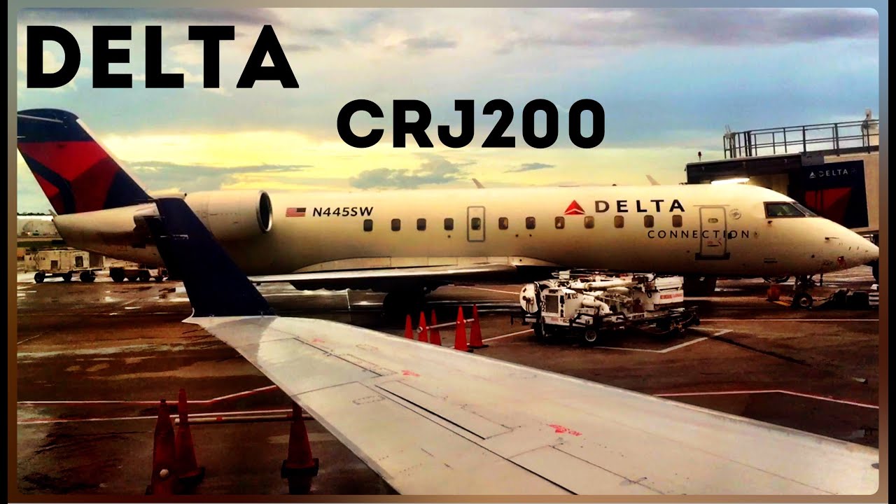 Delta Connection CRJ-200, Atlanta to South Bend, Economy Class - YouTube
