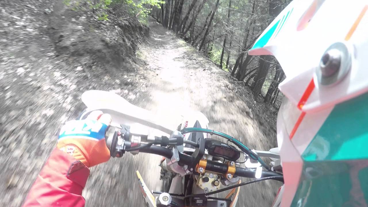 KTM 300 EXC riding the Sutter trail shortly before the Frozen rains ...