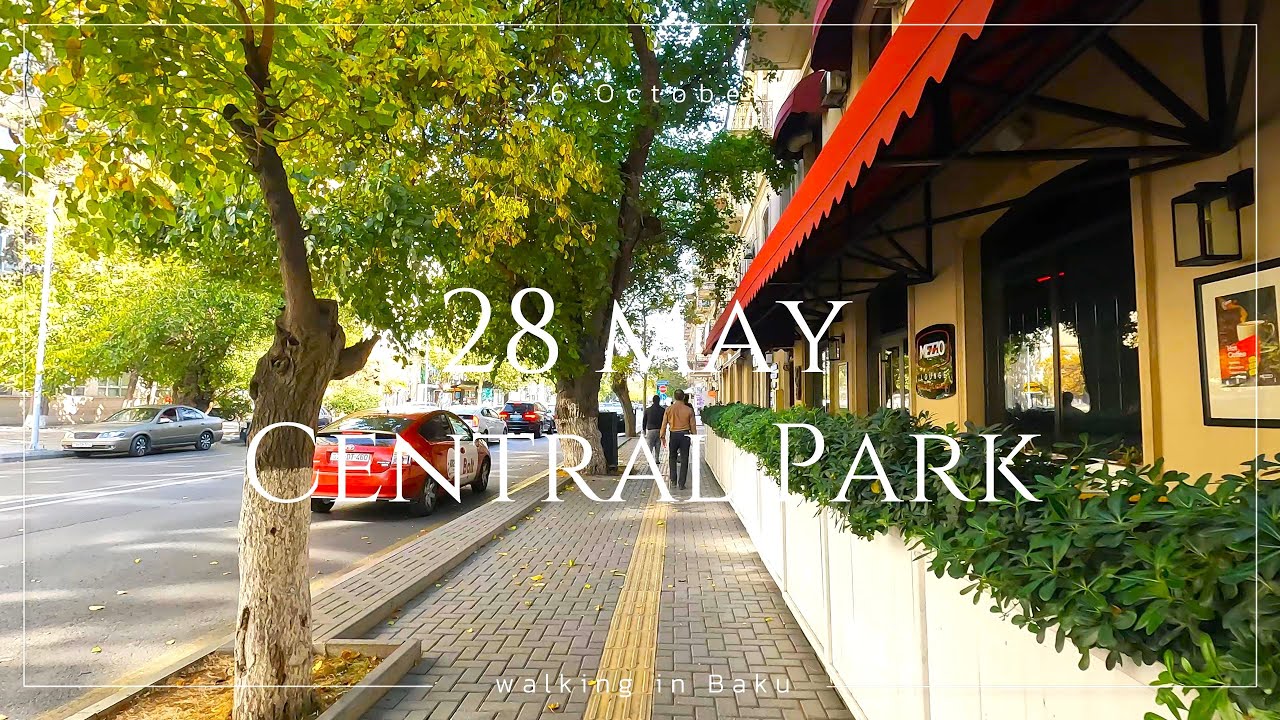 [4K] Walking in Baku/ Sunny Fall in Baku, 2023 - YouTube