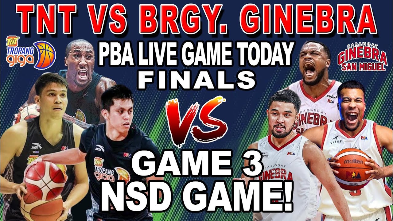 BRGY. GINEBRA vs TNT! Game 3 Finals! PBA Live Full Game Today - PBA ...