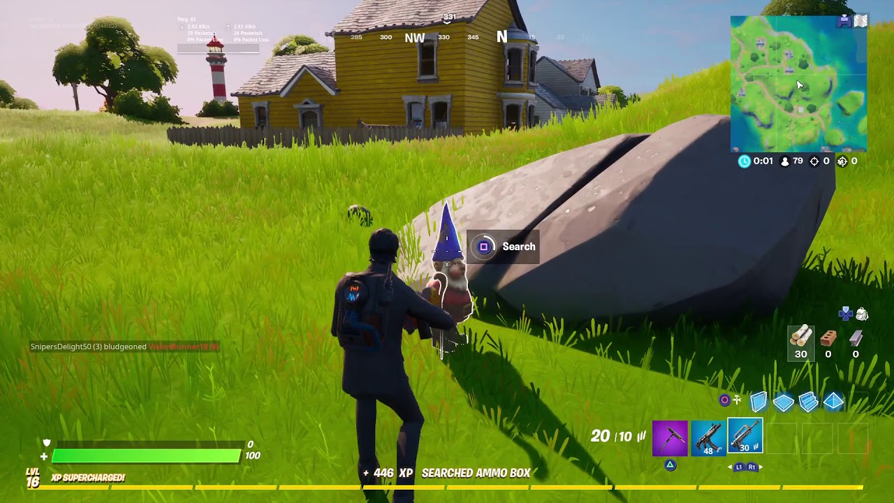 Fortnite Week 1 Challenge Find Gnomes at Homely Hills - YouTube