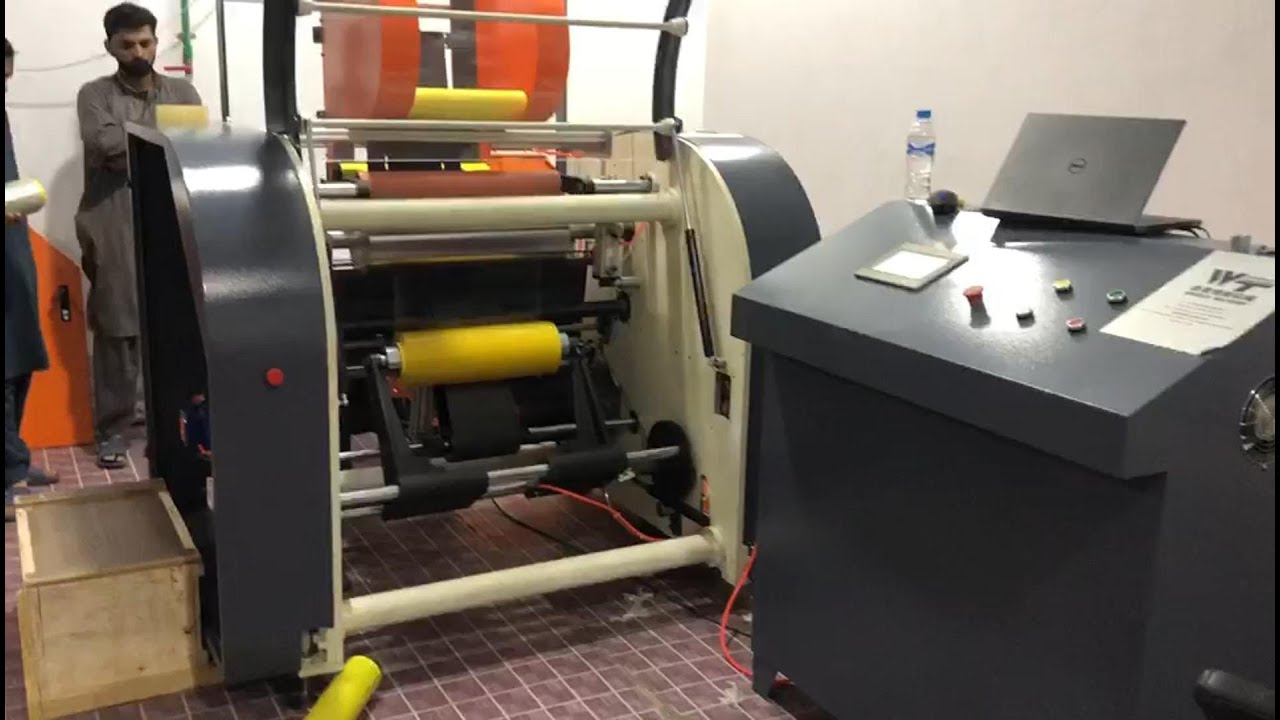 High speed full automatic stretch film cling film rewinding machine ...