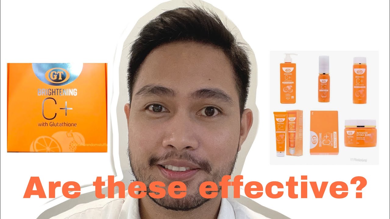 Skincare for Men - GT Brightening C+ with Glutathione review - YouTube