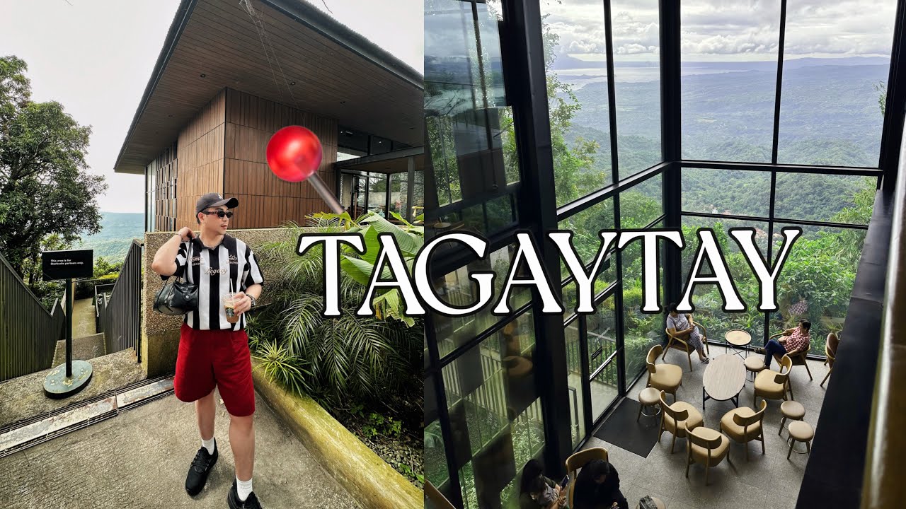 TAGAYTAY (Chill Staycation, Overlooking Cafes, Pasalubong Finds) - YouTube