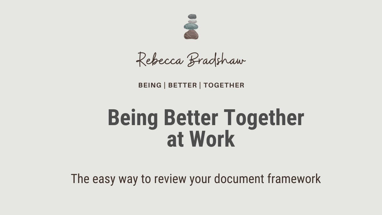 The easy way to review your outdated document framework - YouTube